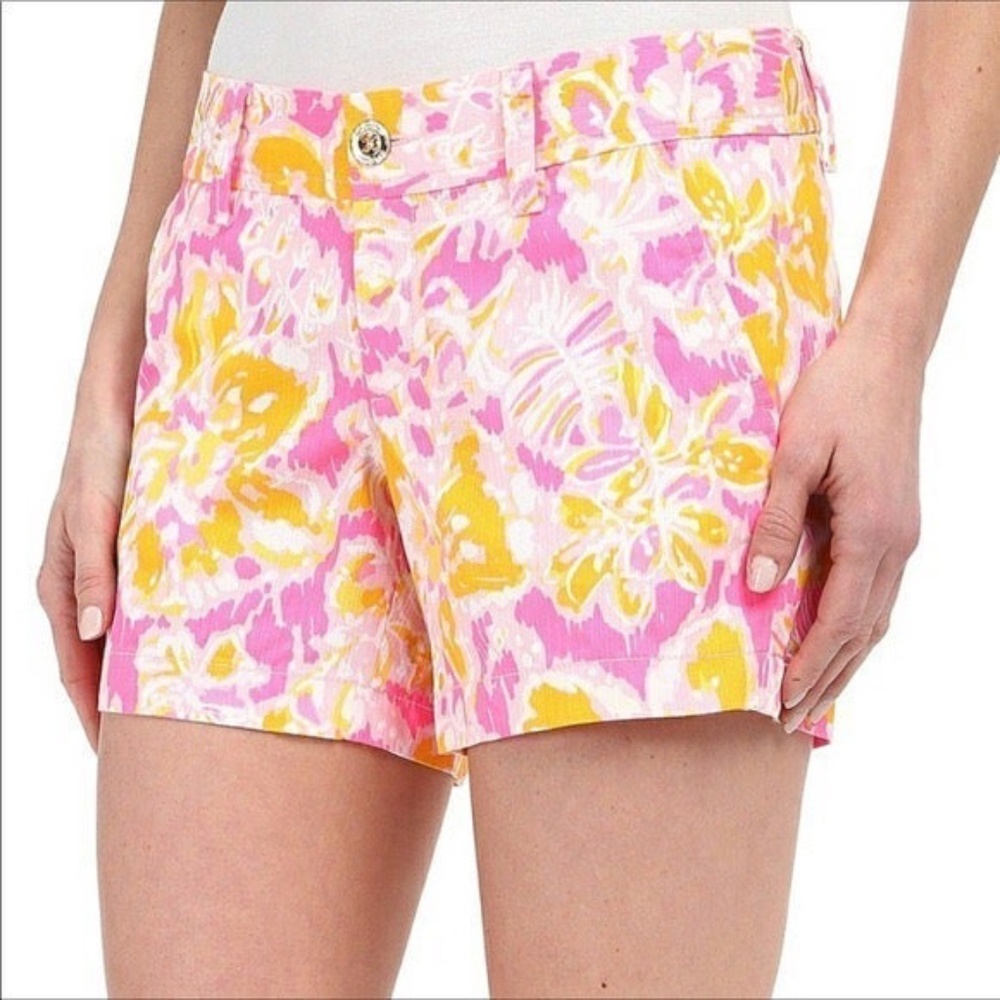 Lilly Pulitzer Callahan Ooh La La Pink Shorts 0 - Gem